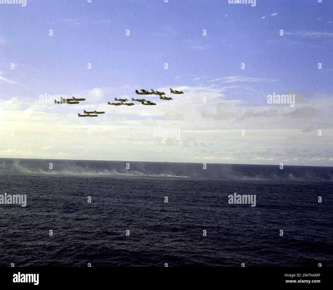 Aircraft from squadrons embarked aboard the aircraft carrier USS ...