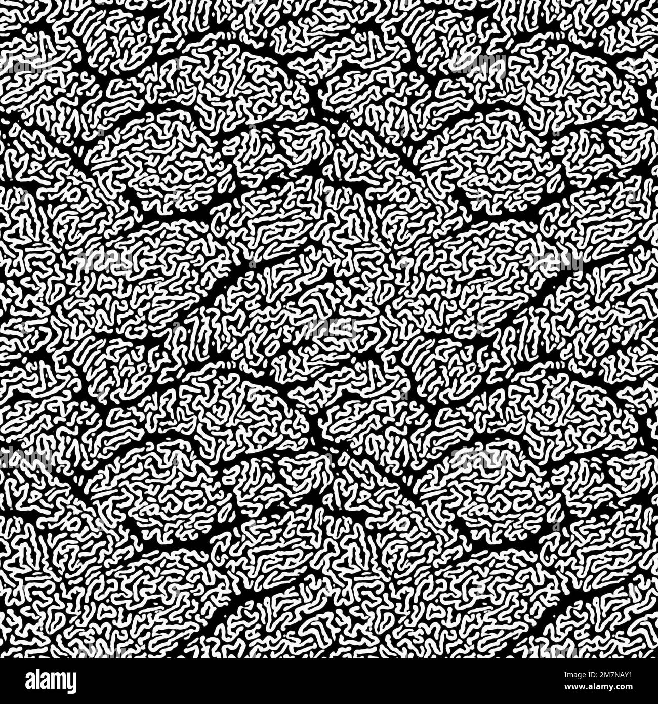 Brain lines pattern, textured anatomical monochrome background ...