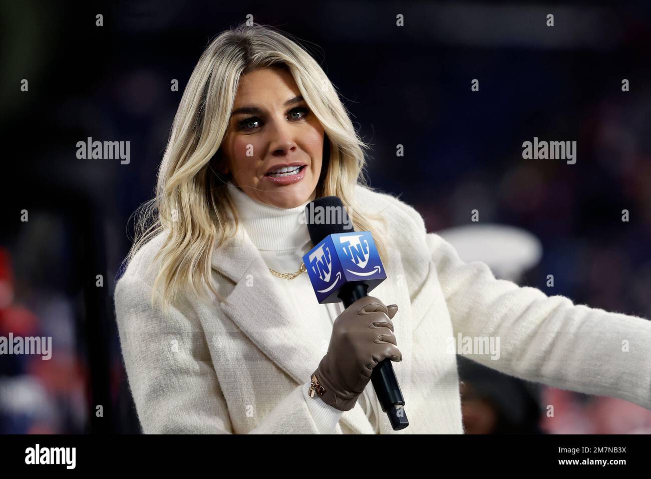 Amazon's Thursday Night Football host Charissa Thompson on set during ...