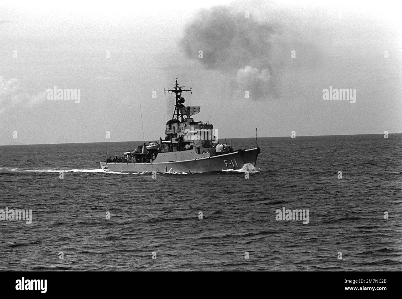 A starboard bow view of the Venezuelan frigate ALMIRANTE CLEMENTE (F-11 ...