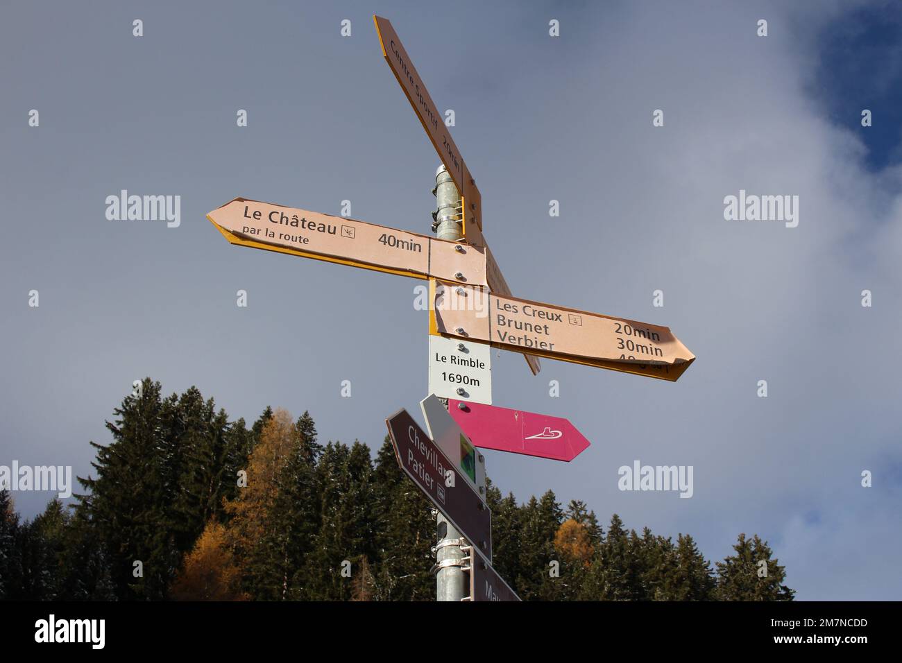 Switzerland road signs hi-res stock photography and images - Alamy