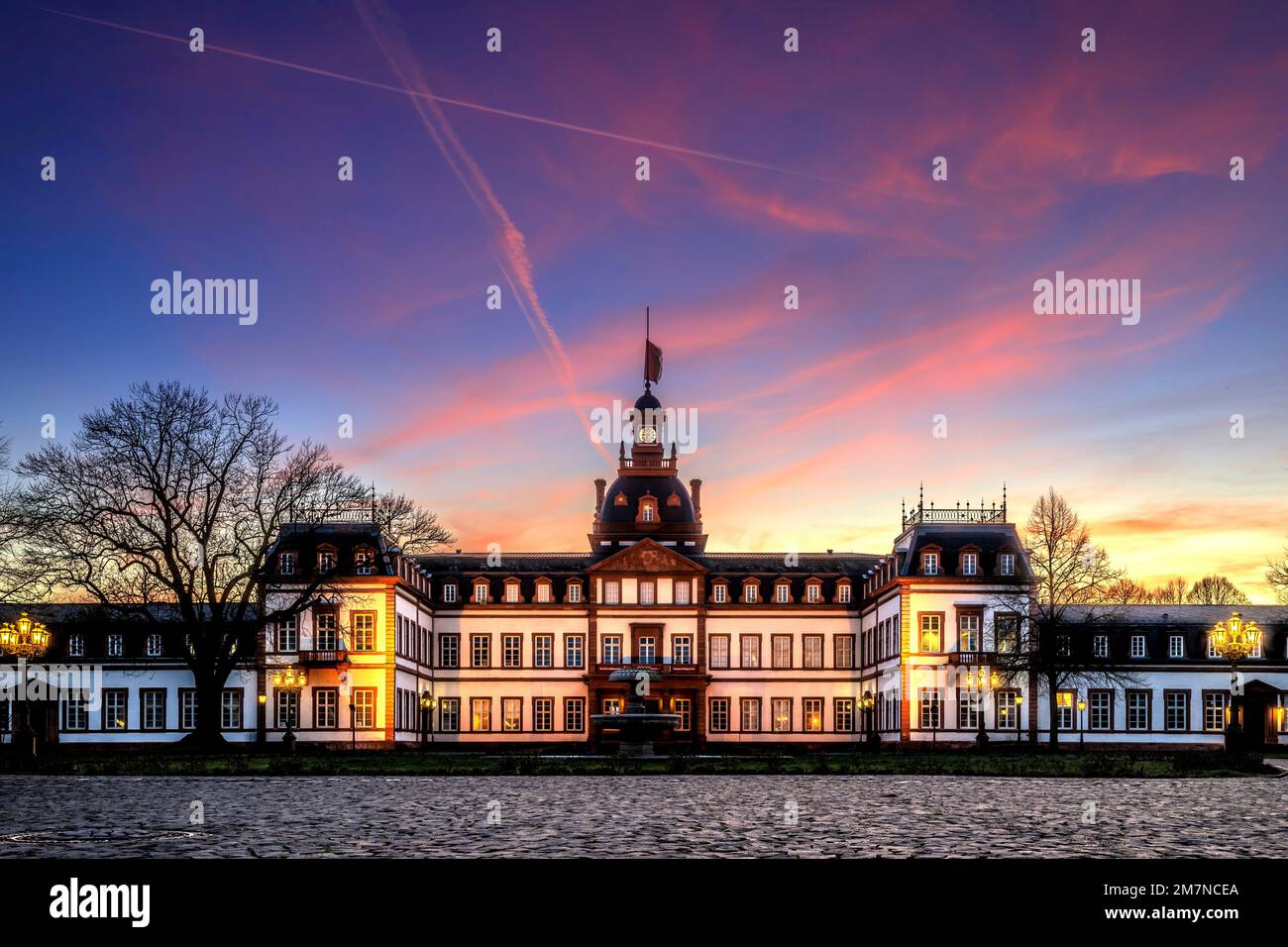 Sunset view of hanau historical museum philippsruhe castle hi-res stock ...