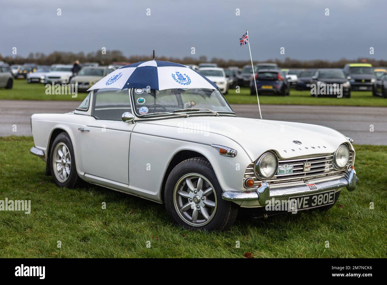1967 Triumph TR4A ‘GVE 380E’ on display at the January Scramble held at ...
