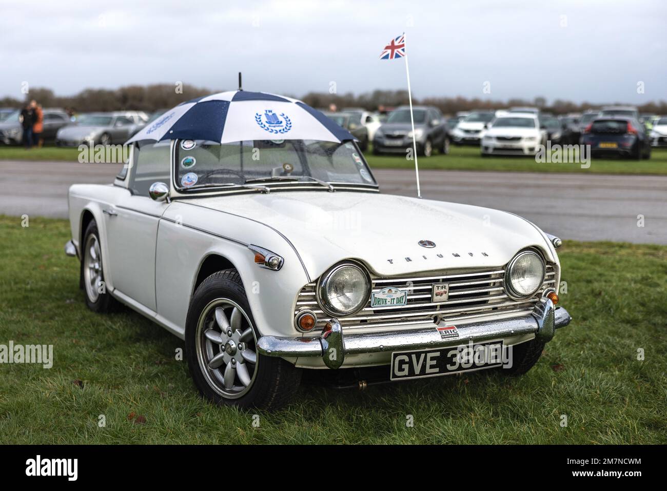 1967 Triumph TR4A ‘GVE 380E’ on display at the January Scramble held at ...