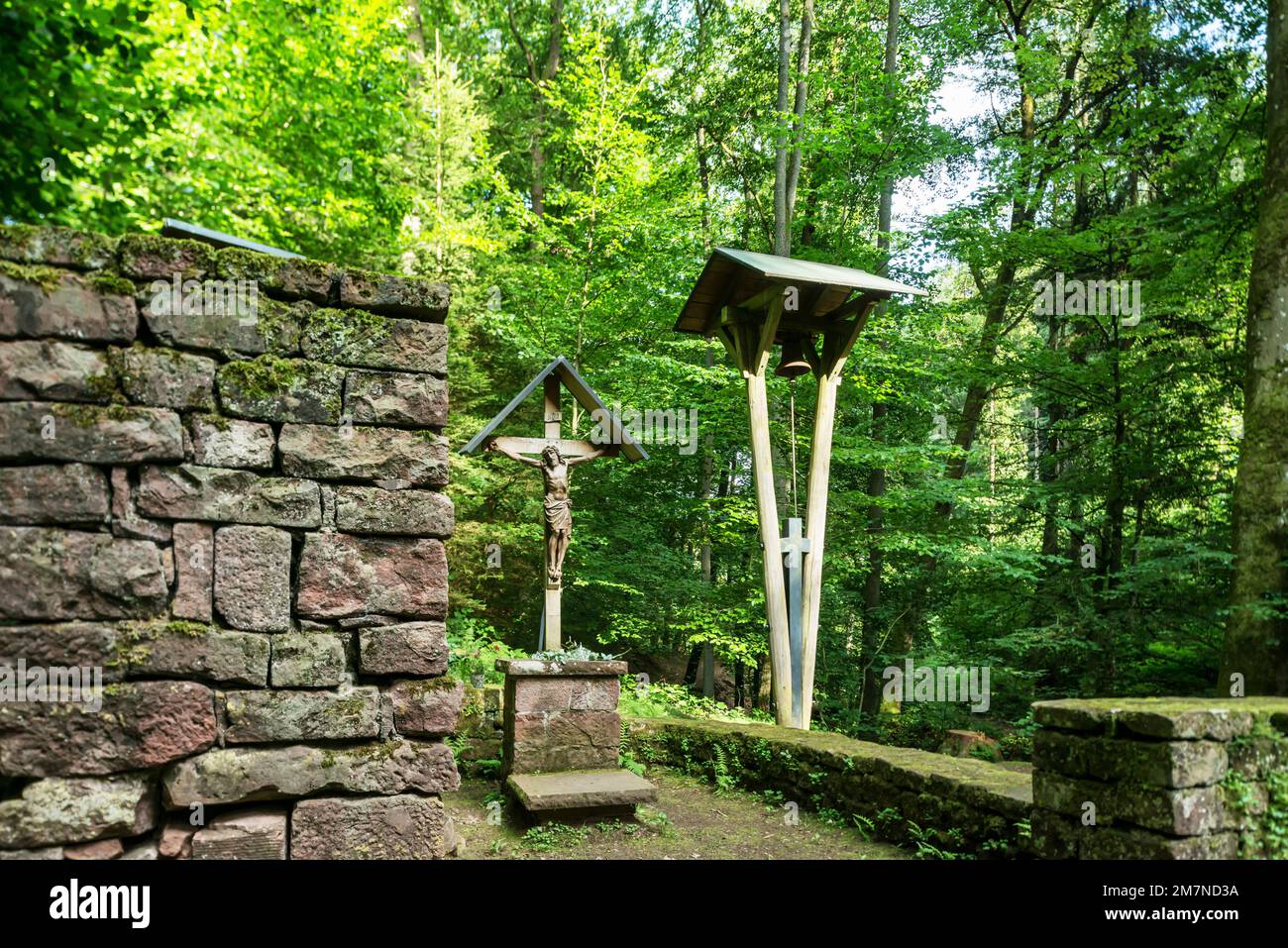Erbach, Odenwald, Hesse, Germany, open-air church "Not Gottes" in ...