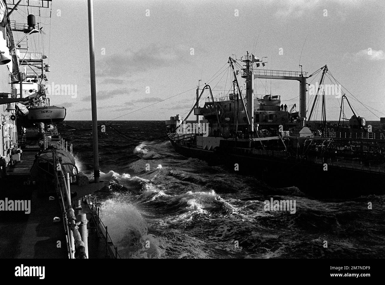 Port refueling operations Black and White Stock Photos & Images - Alamy