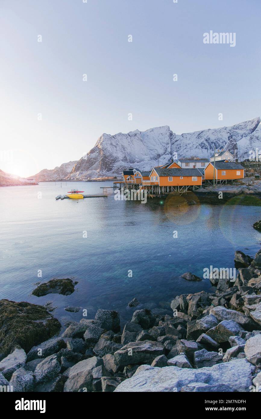 Reine, Moskenesoya, Lofoten, Nordland, Norway Stock Photo - Alamy