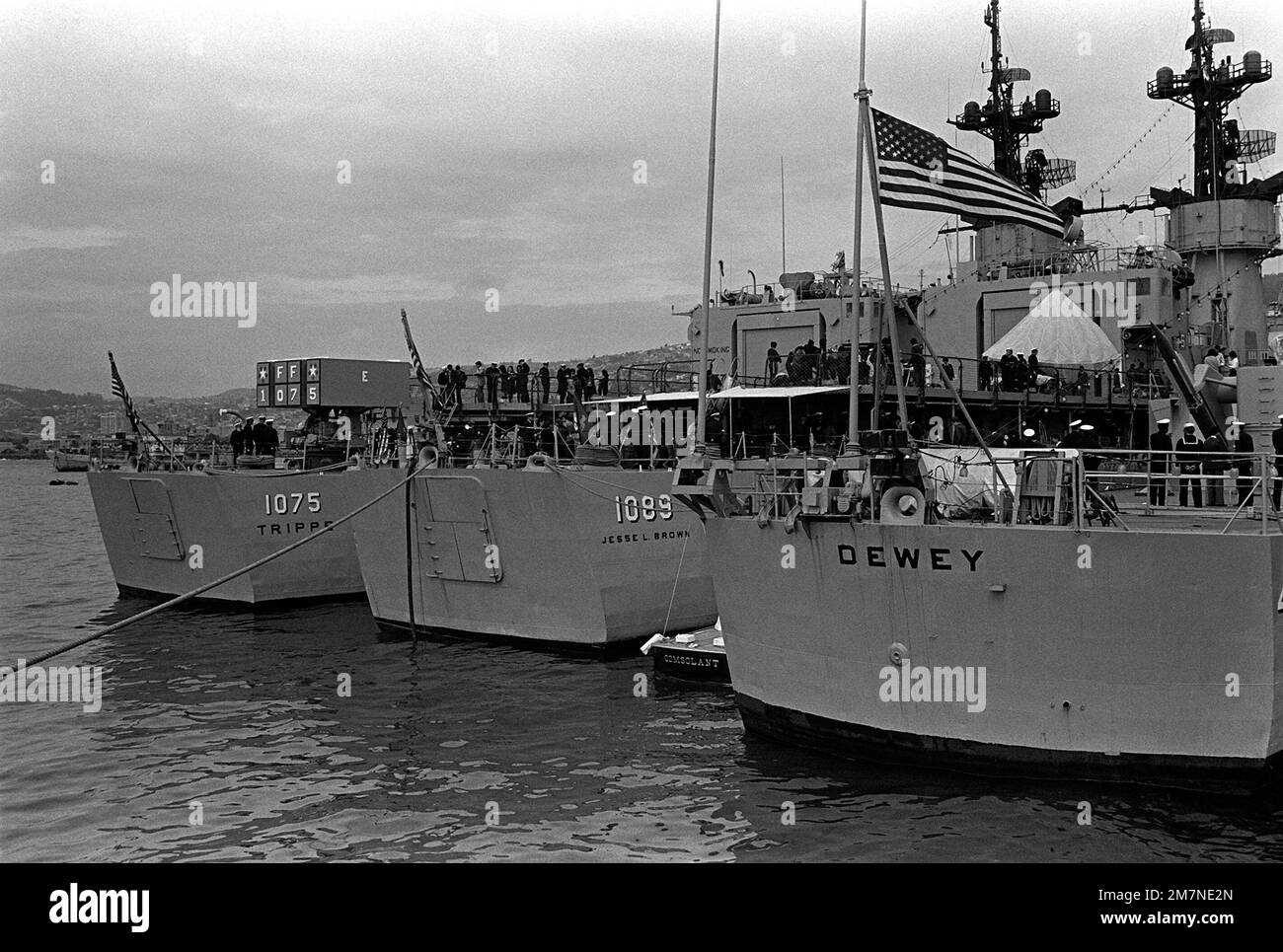 A starboard quarter view of the Unitas XX ships after their arrival in ...