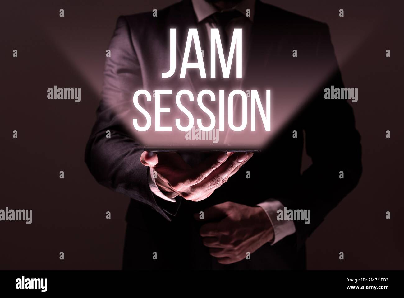 Conceptual caption Jam Session. Business idea impromptu performance by ... Conceptual caption Jam Session. Business idea impromptu performance by ...