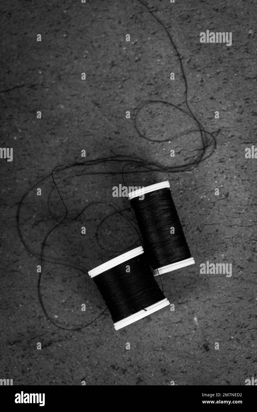 Two thread spools on hi-res stock photography and images - Alamy