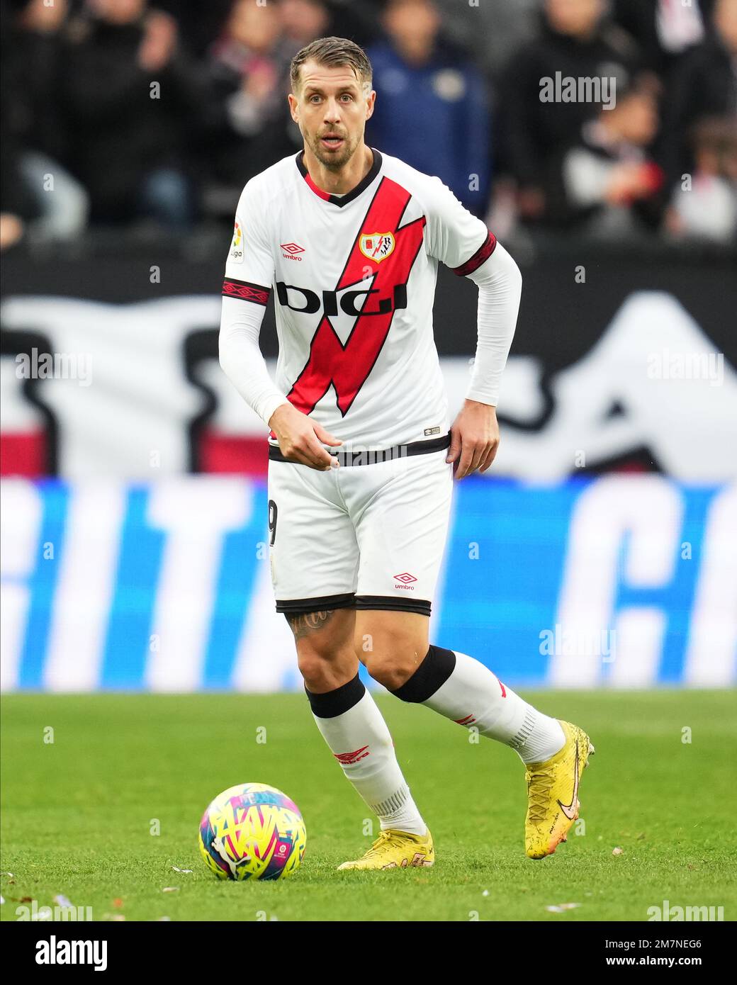 Florian Lejeune of Rayo Vallecano during the La Liga match between Rayo ...