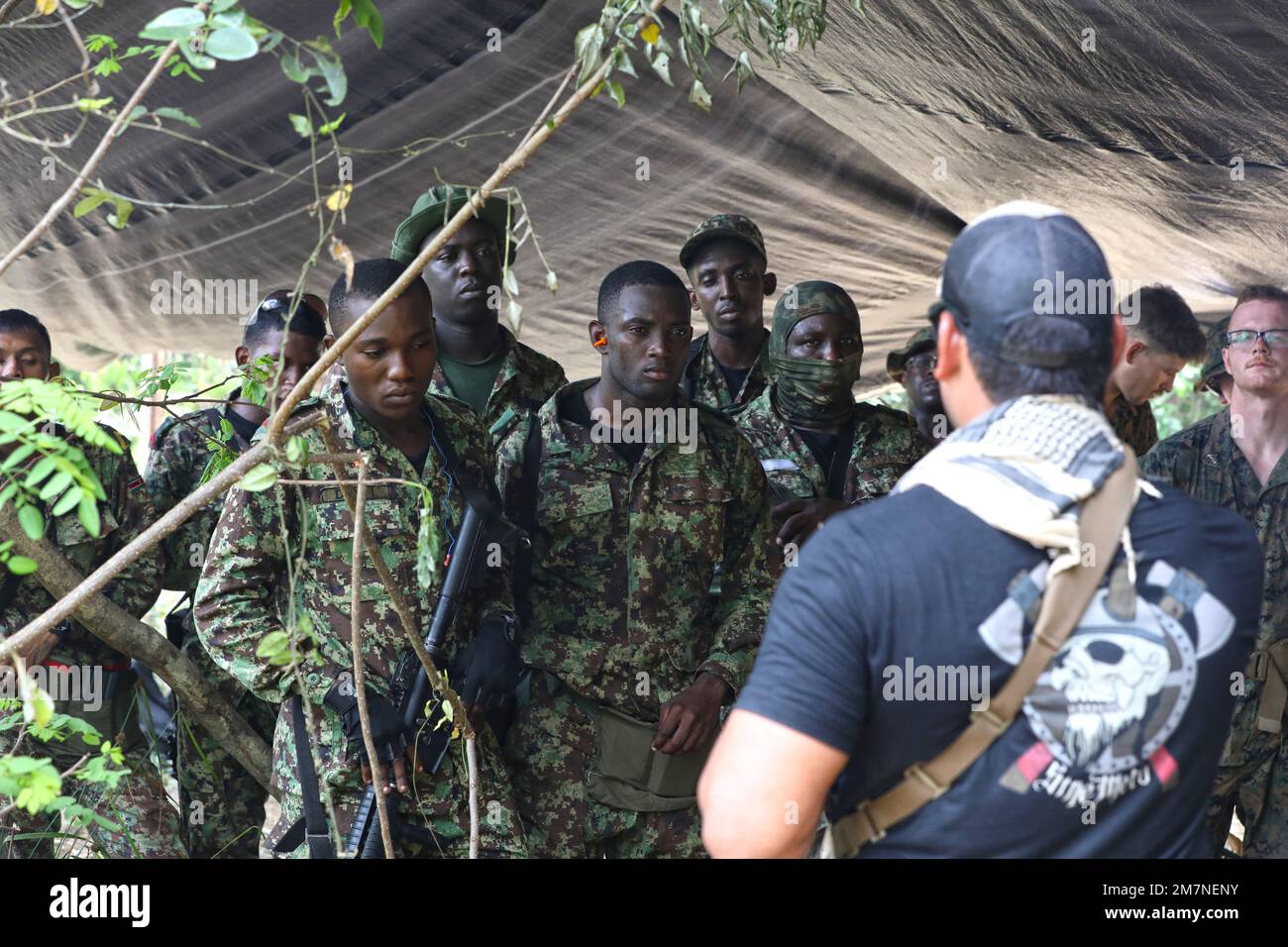 Belizean and Mexican forces received jungle survival training from US ...