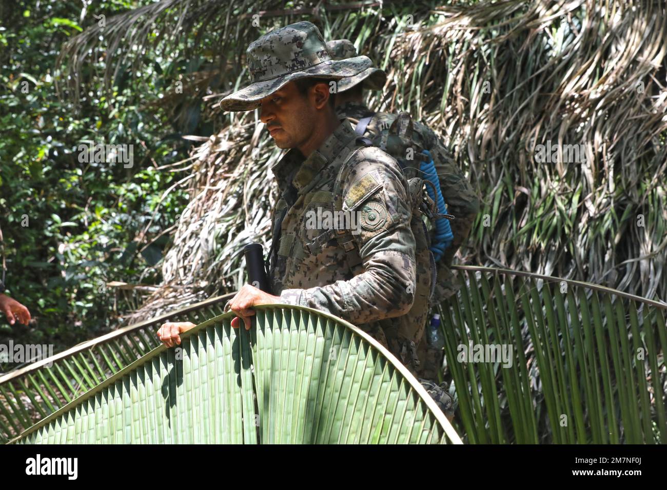 Belizean and Mexican forces received jungle survival training from US ...