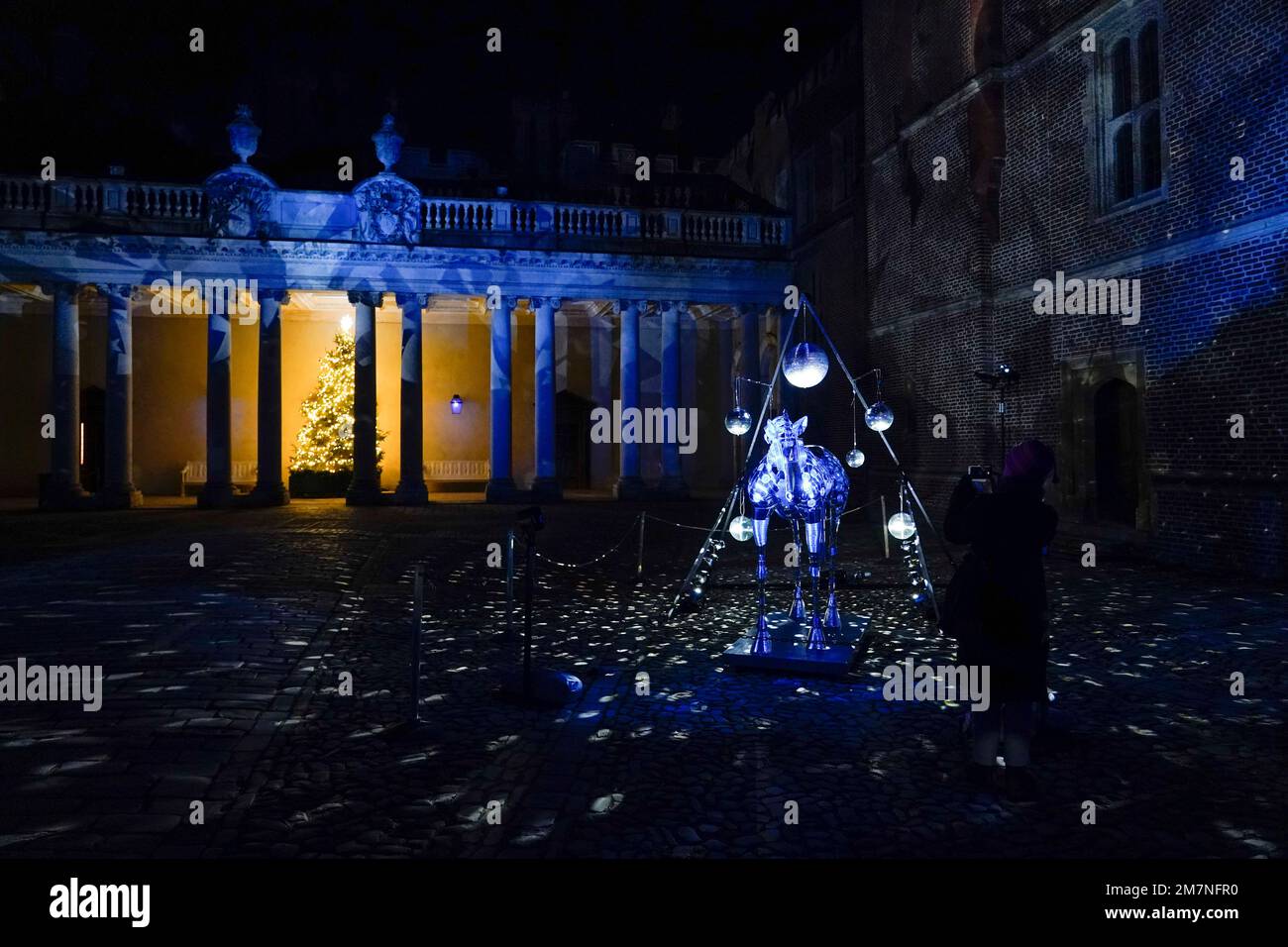 General view of the installations of Palace of Light, at Hampton Court ...
