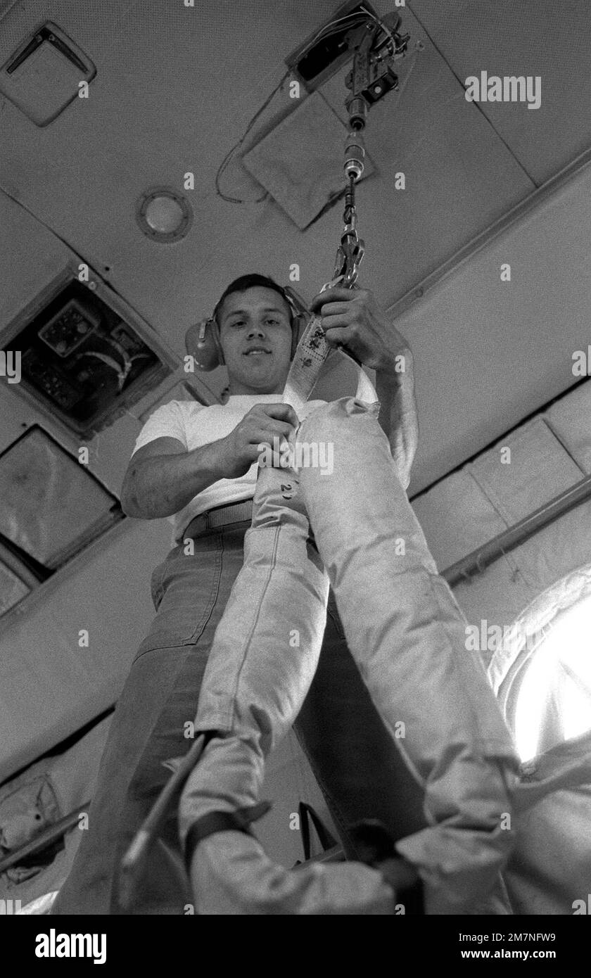 SGT Anthony Romano, a search and rescue team (SAR) crew chief of Marine ...