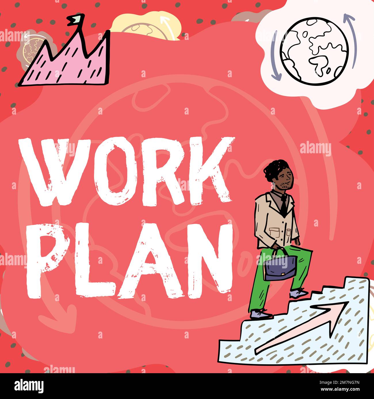 Inspiration showing sign Work Plan. Business approach project to be ...