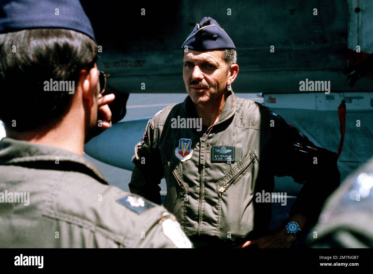 Brigadier General J. E. Taylor Jr., Commander of the 10th Air Force ...