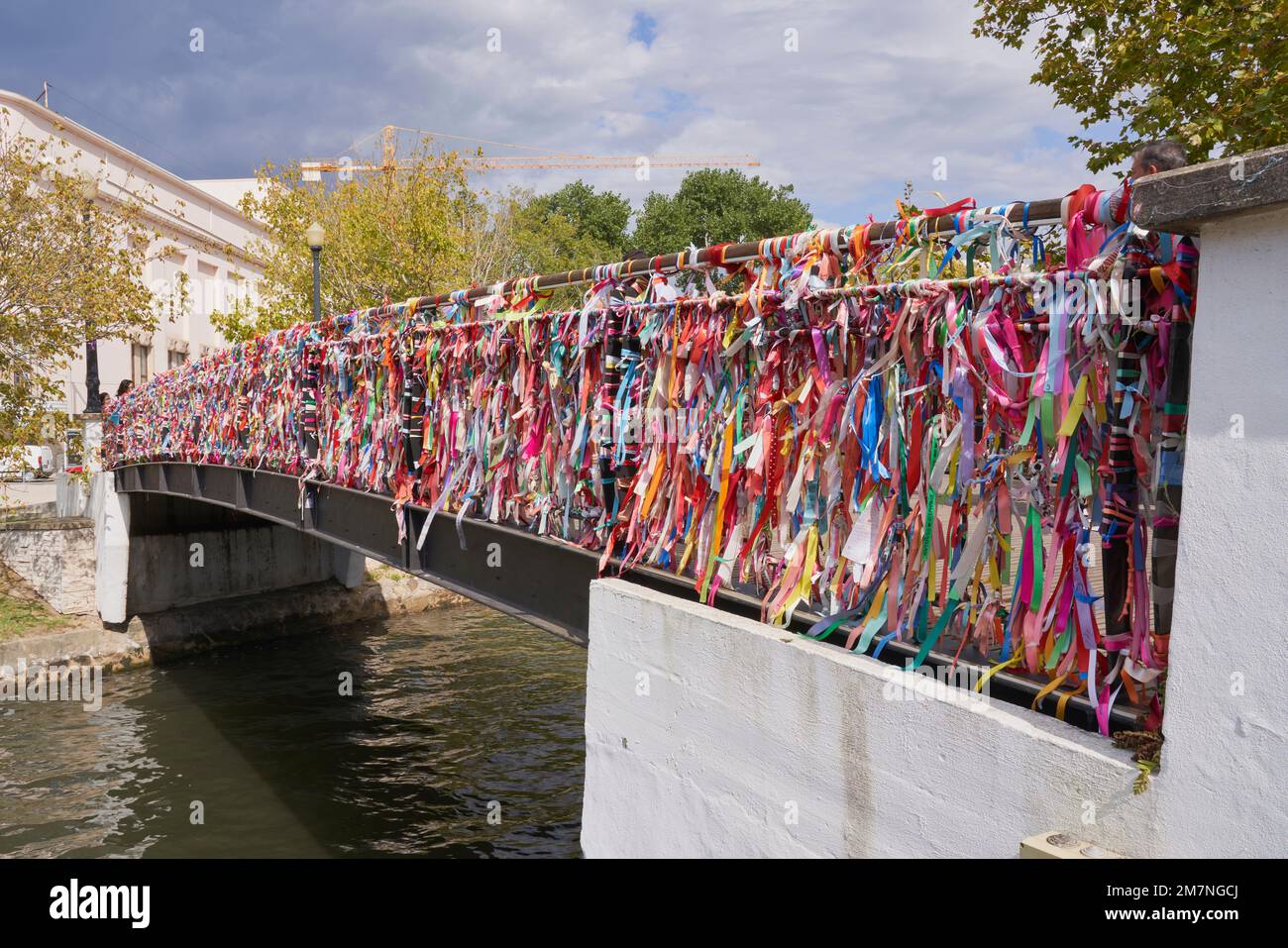 bridge of ribbons, love, good luck, Aveiro, Portugal Stock Photo - Alamy
