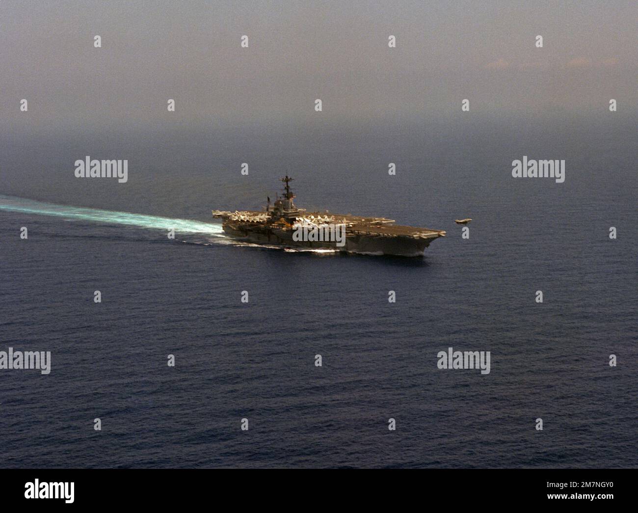 A Starboard Bow View Of The Aircraft Carrier Uss Independence Cv 62