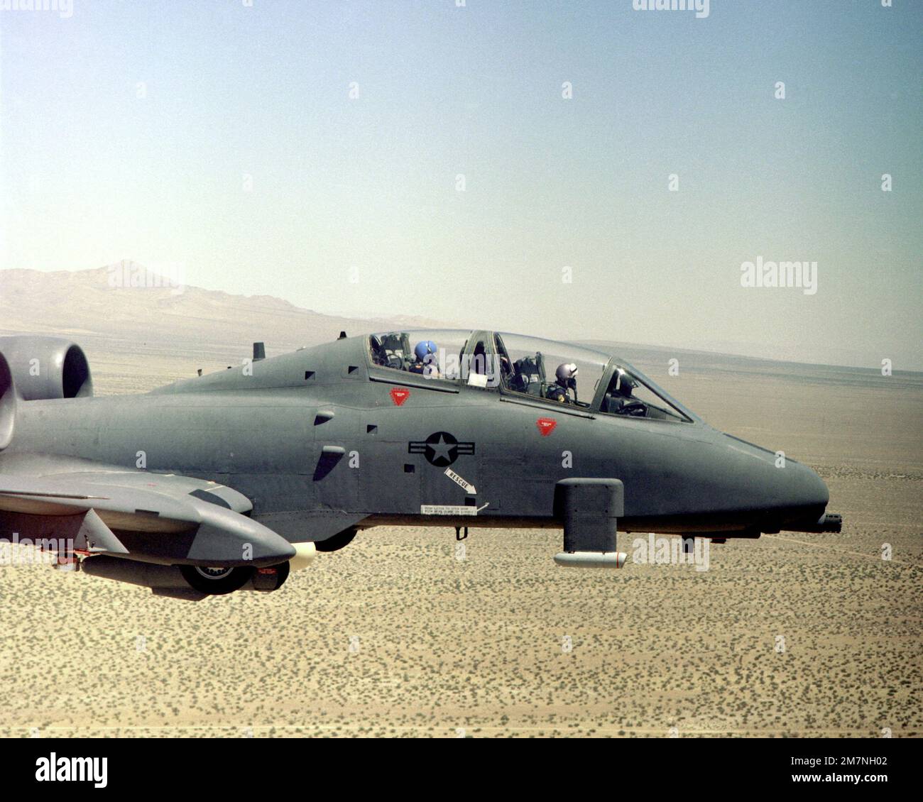 A left side view of the cockpit of the first A-10 Thunderbolt II ...