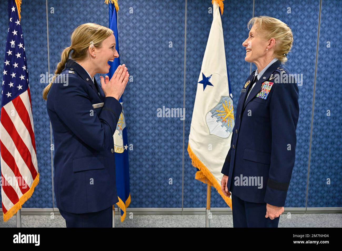Maj. Gen. Jeannie Leavitt, Air Force chief of safety, trades stories ...