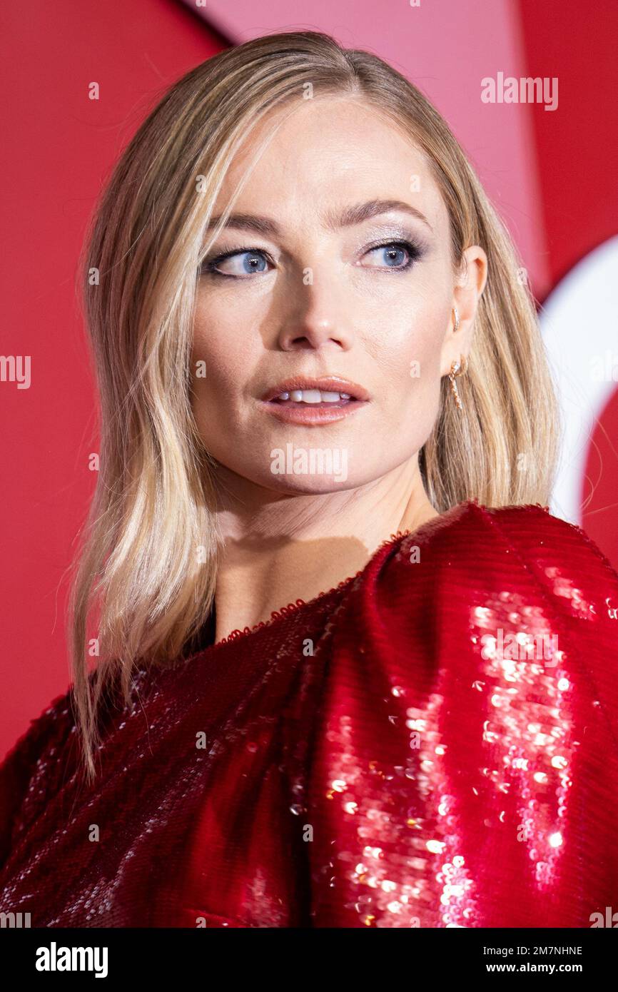 Clara Paget poses for photographers upon arrival at the British Fashion ...