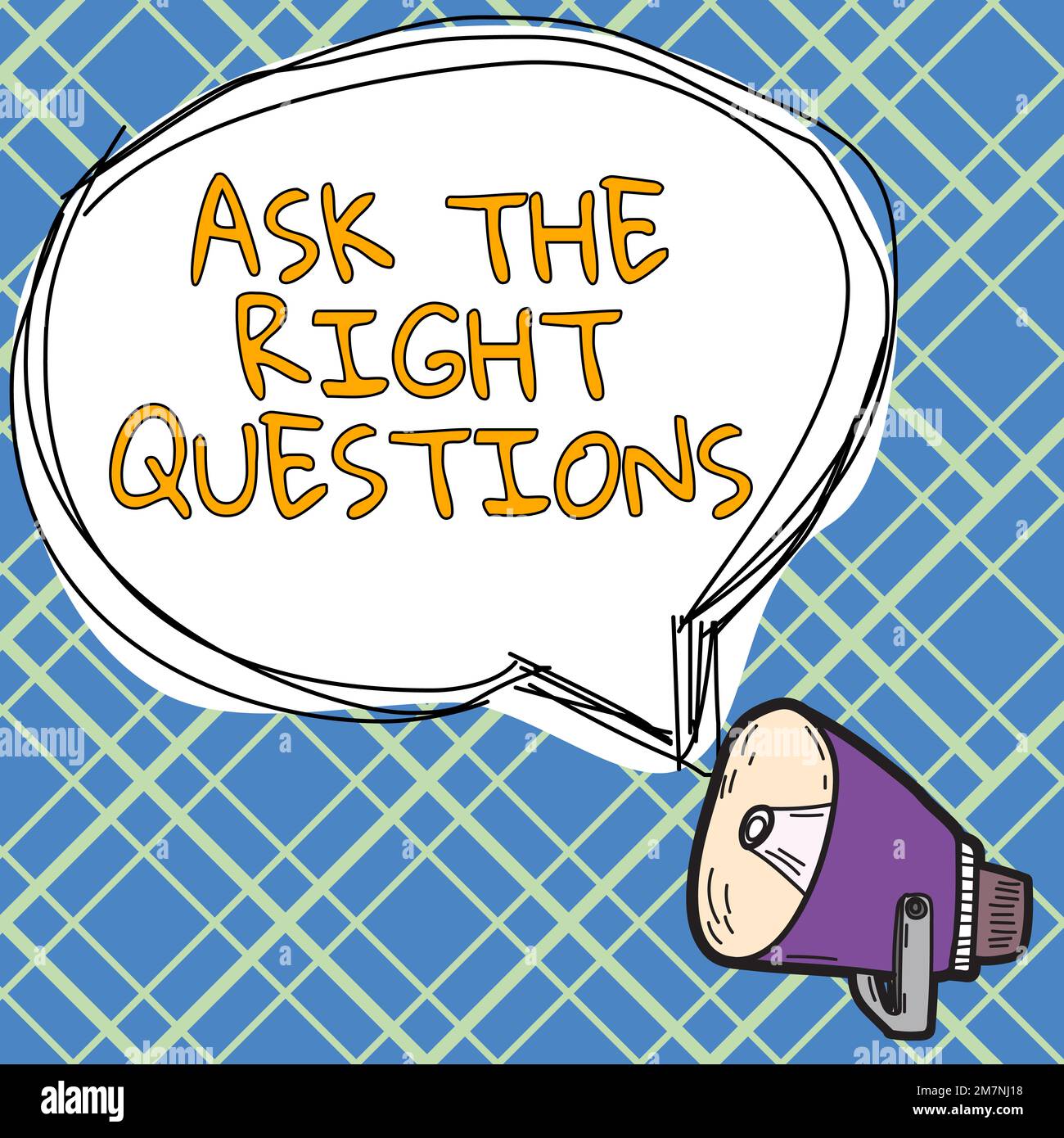 Writing displaying text Ask The Right Questions. Word Written on Look ...