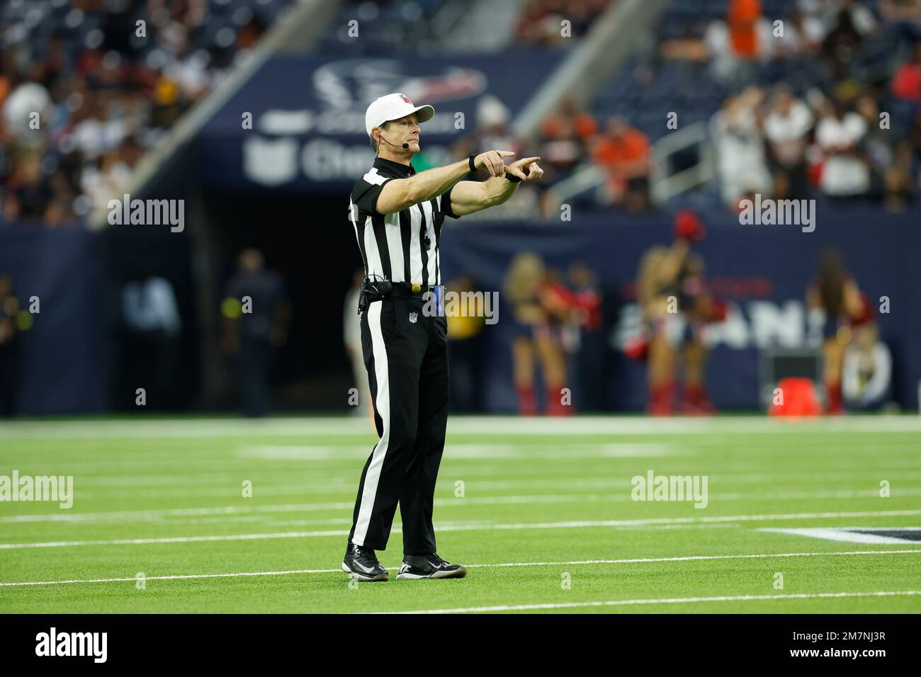 Referee Land Clark (130) during an NFL football game between the ...