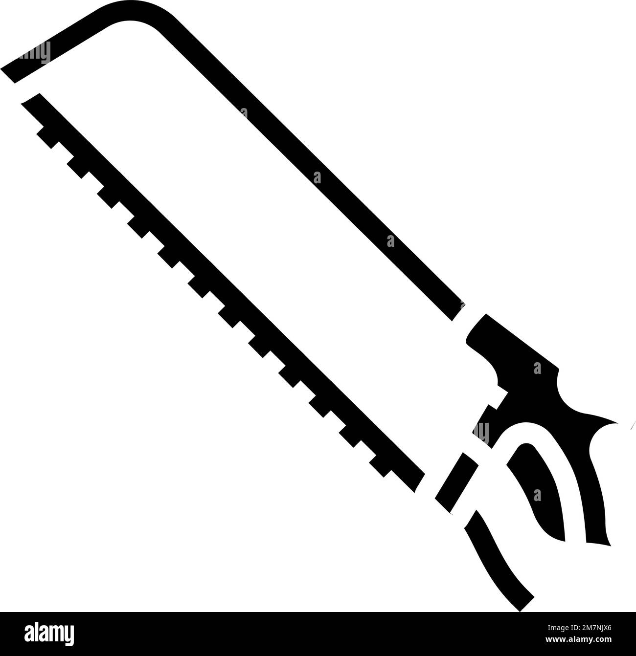 hand meat saw glyph icon vector illustration Stock Vector Image & Art ...