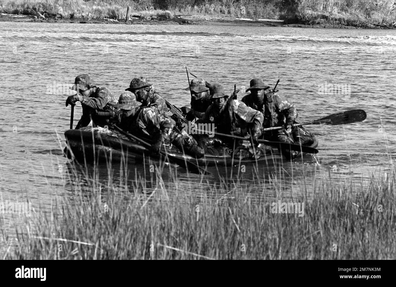 A seven-man reconnaissance team from 2nd Reconnaissance Battalion, 2nd ...