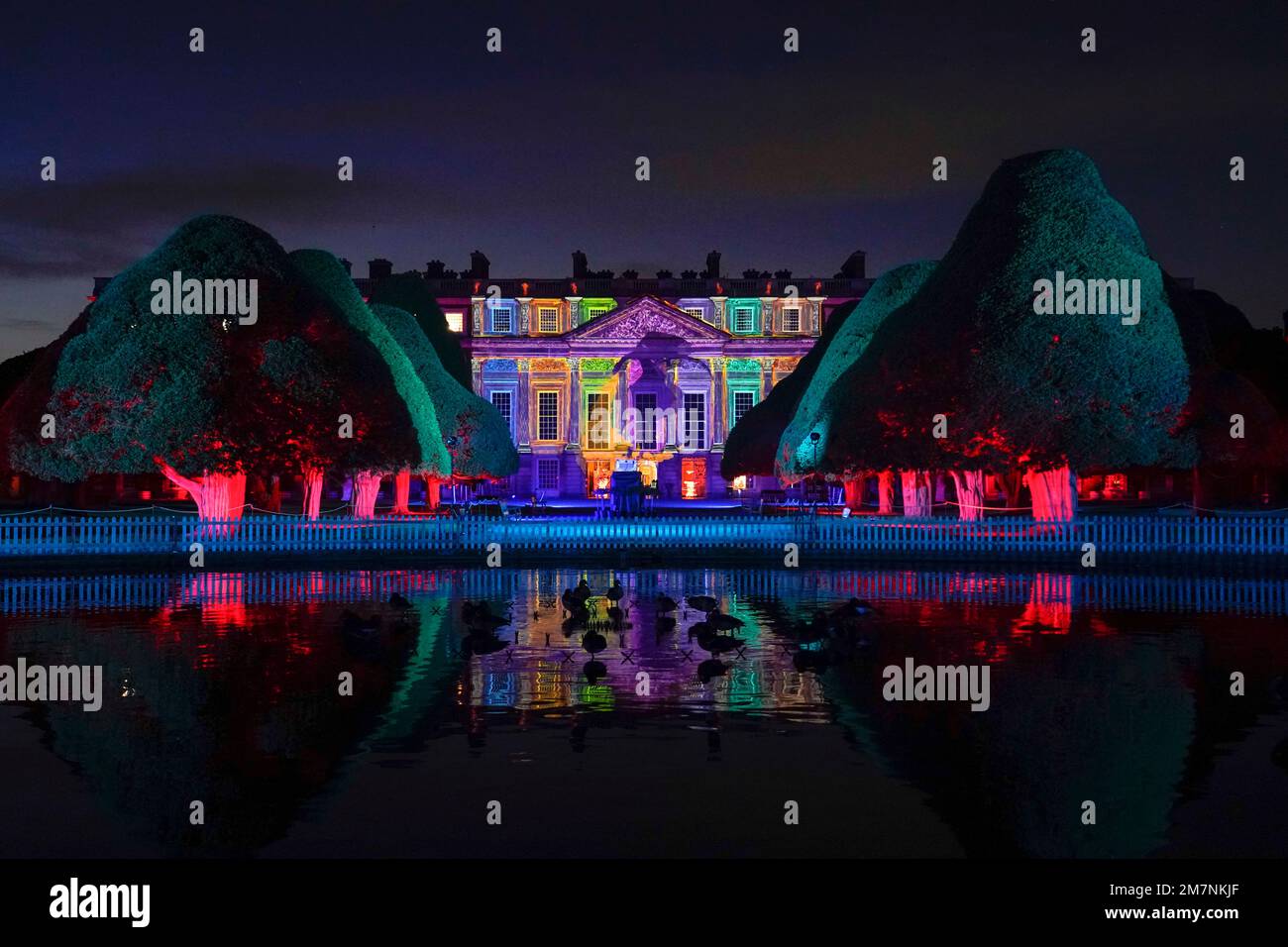 General view of the installations of Palace of Light, at Hampton Court ...