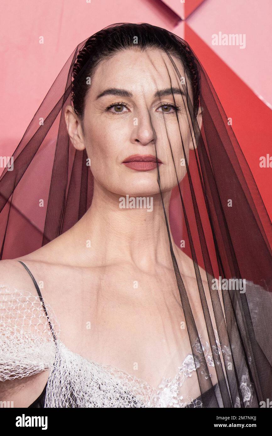 Erin O'Connor poses for photographers upon arrival at the British ...