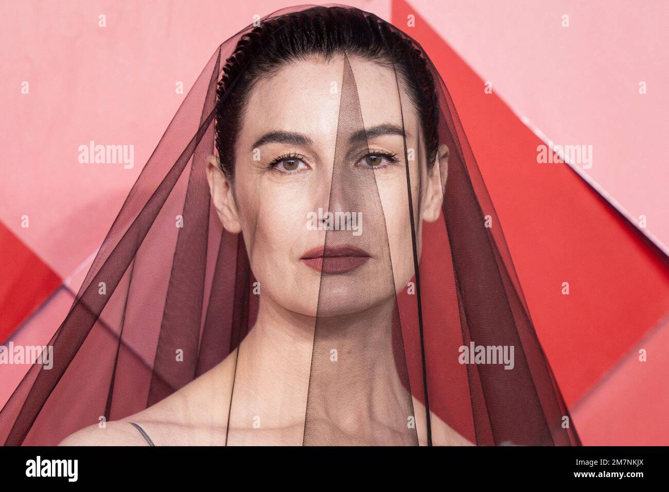 Erin O'Connor poses for photographers upon arrival at the British ...