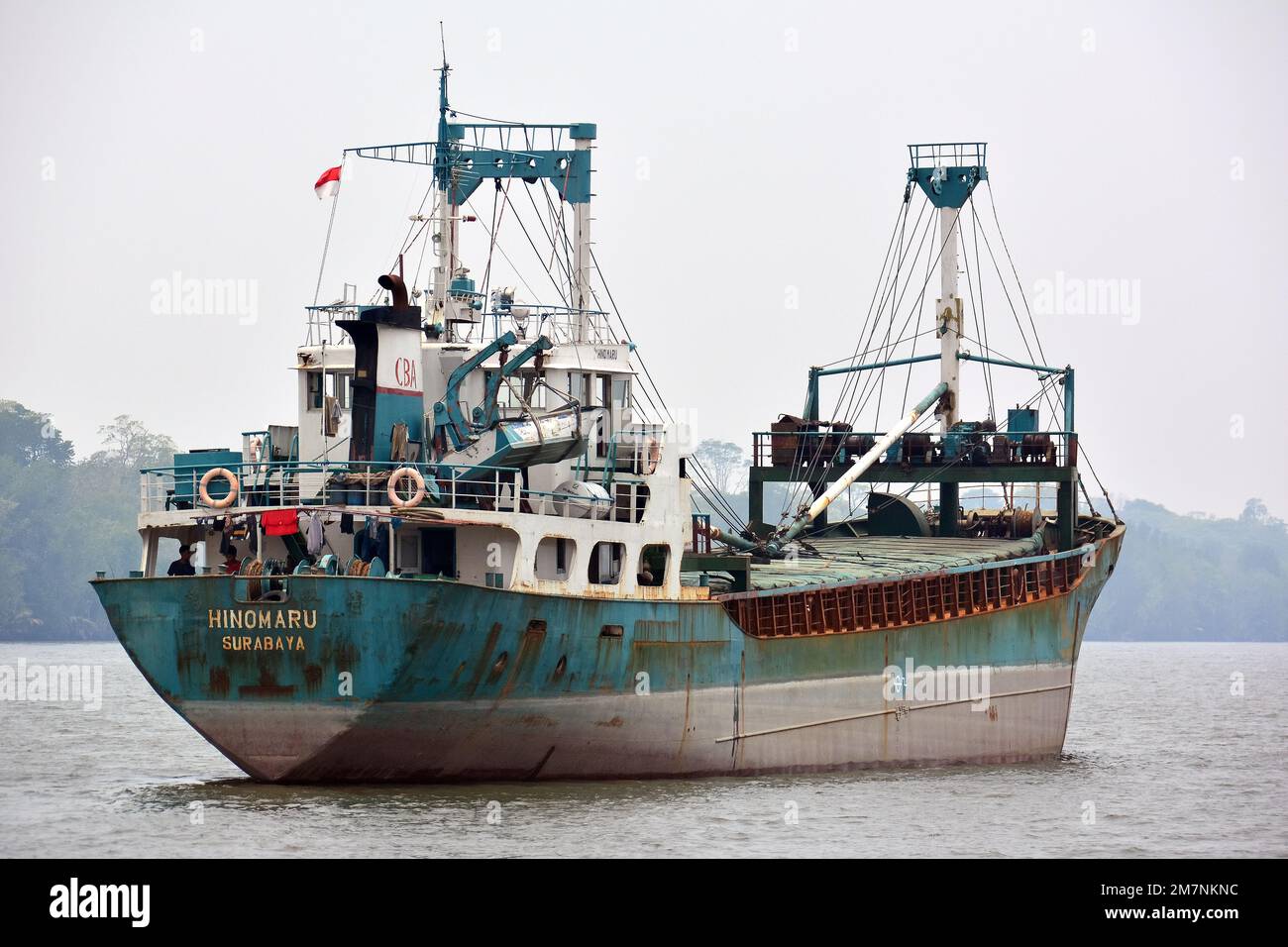 cargo ship, Kumai, Kalimantan, Borneo island, Indonesia, Asia Stock ...