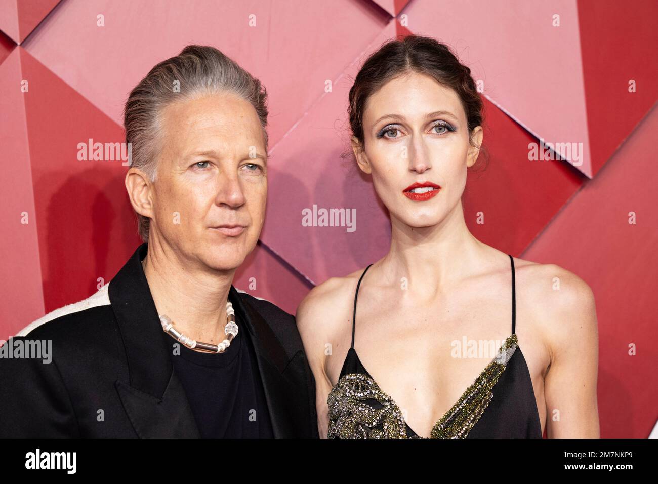 Jefferson Hack and Anna Cleveland pose for photographers upon arrival ...