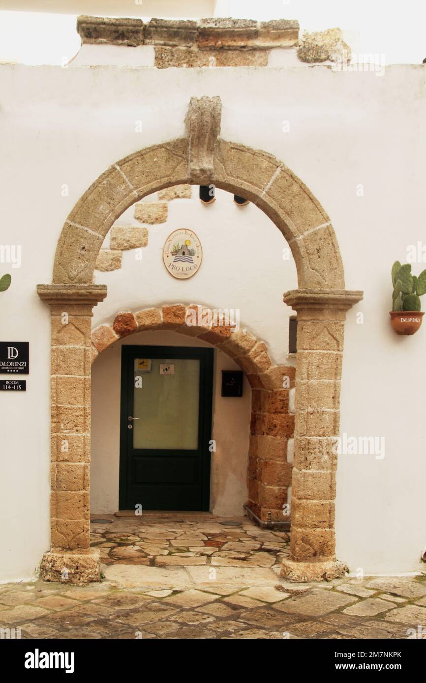 Renovated structure, now used as a business, in the historical center ...