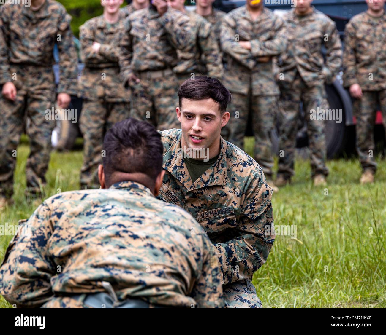 Corporal Corey Horne, team leader, Bravo Company, Marine Barracks ...