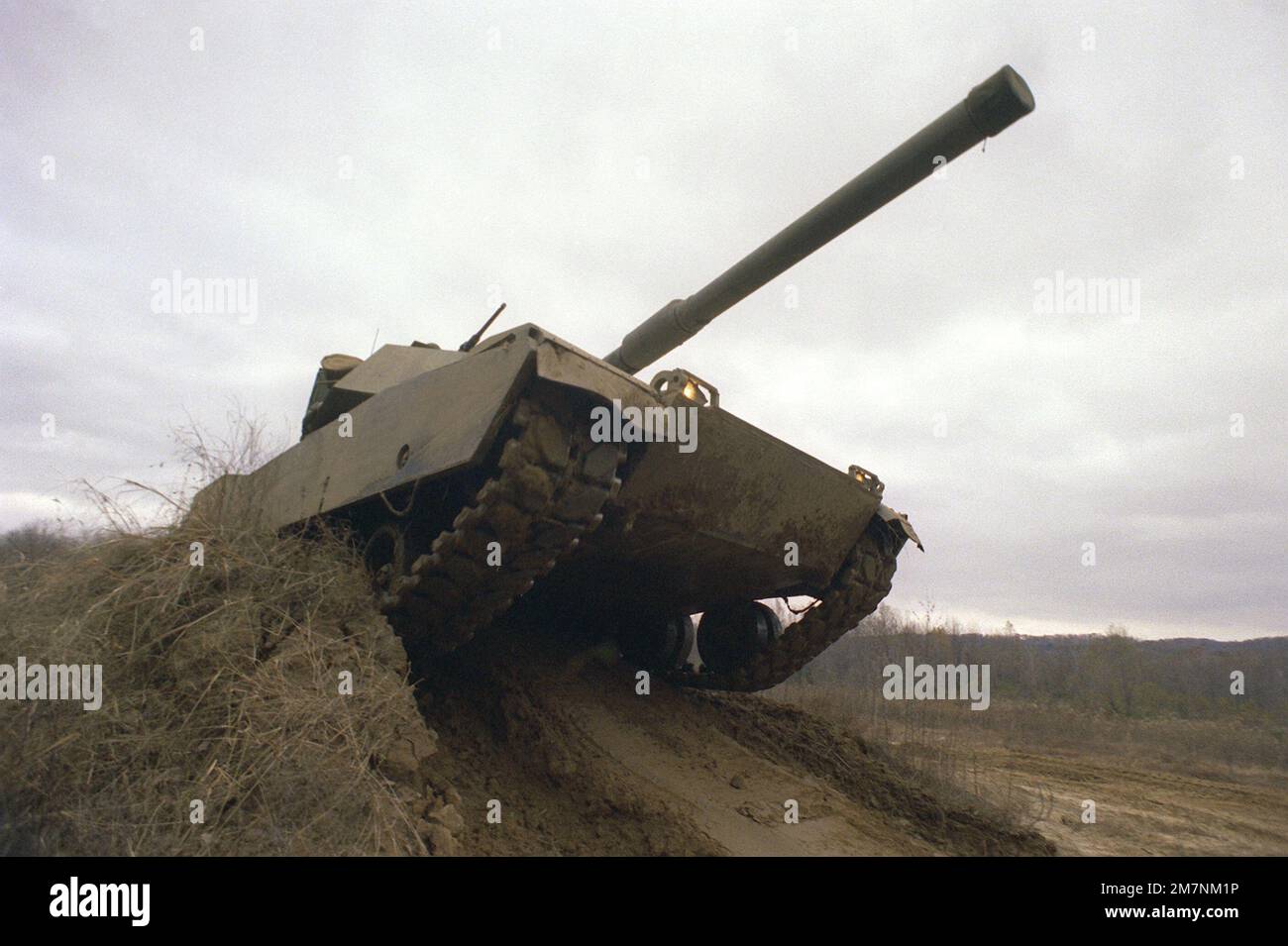 Front view of the XM-1 Abrams tank, which will replace the M-60 series ...