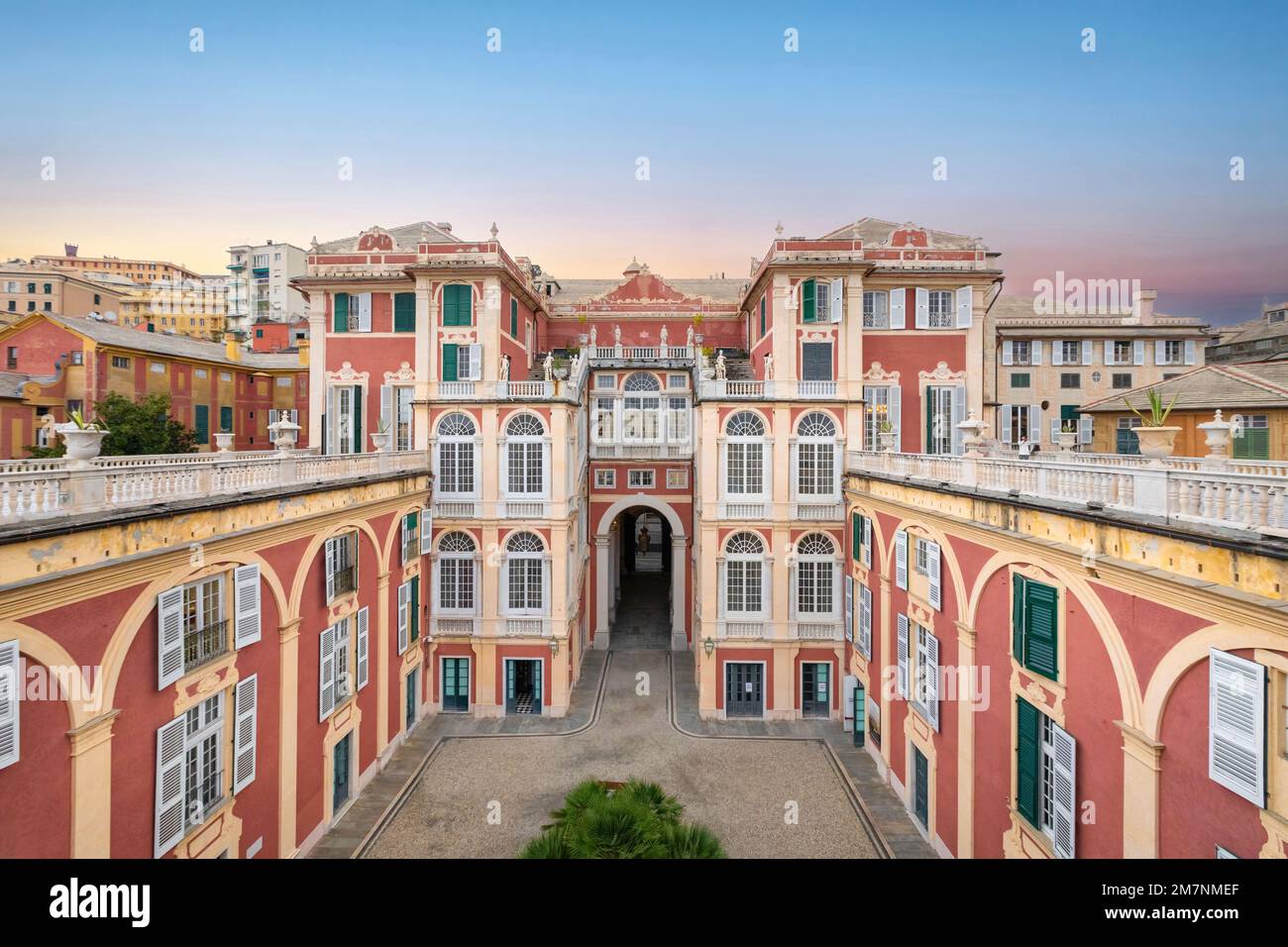 Genoa, Italy - December 12 2017: Royal Palace (Palazzo Reale) Museum in ...