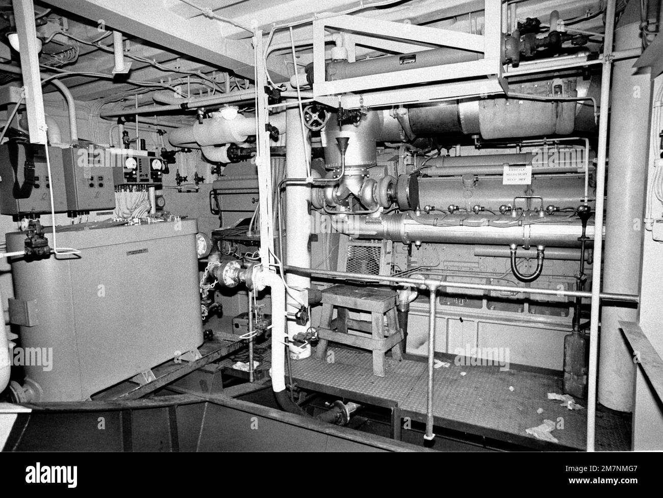 Auxiliary machine room 1 Black and White Stock Photos & Images - Alamy