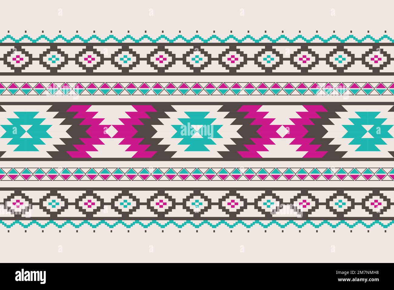 Neon Native Patterns Wallpaper