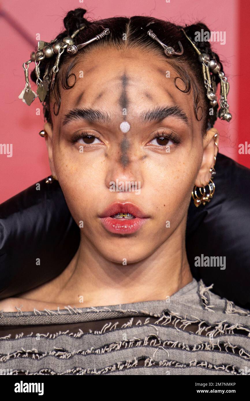 Tahliah Debrett Barnett, known professionally as FKA Twigs, poses for ...