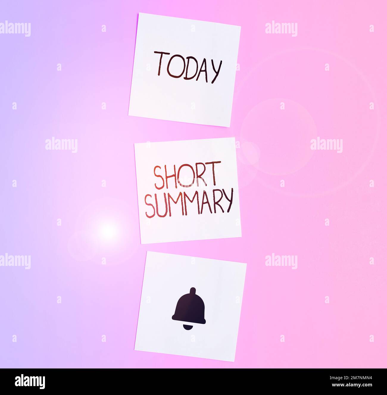 Conceptual caption Short Summary, Business showcase Brief statement of ...