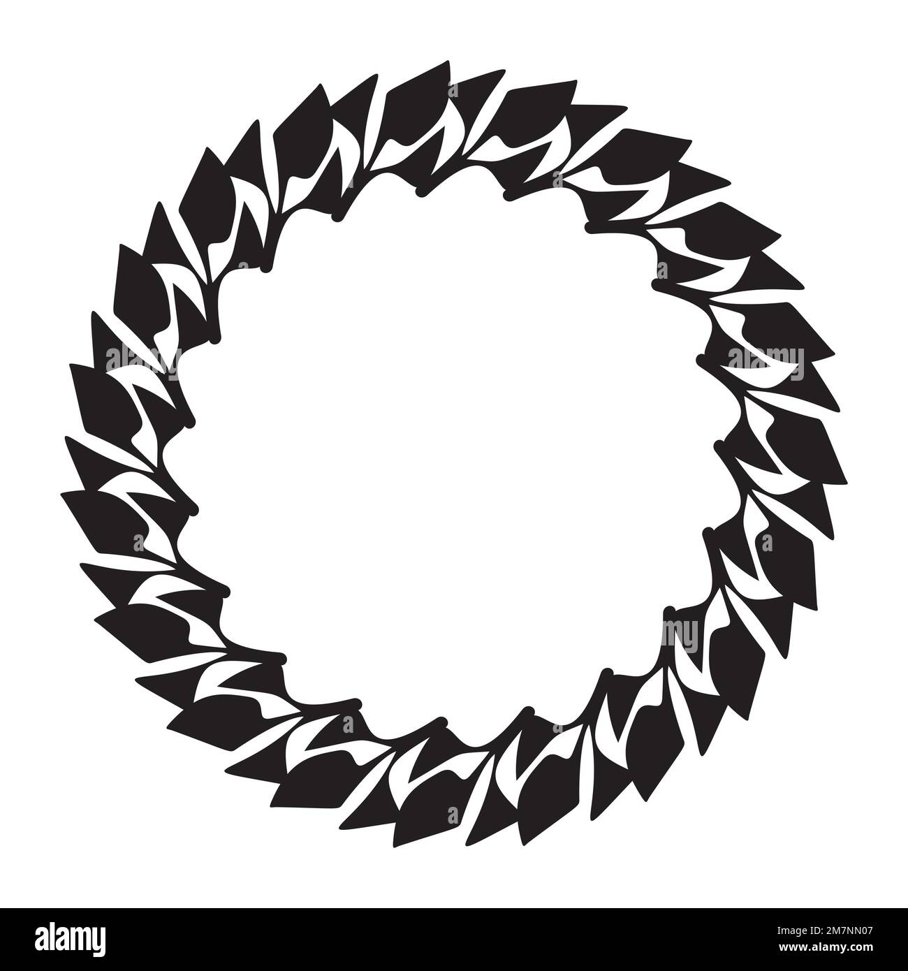 Outdoor forest vector frame. Scandi block print woodland border Stock ...