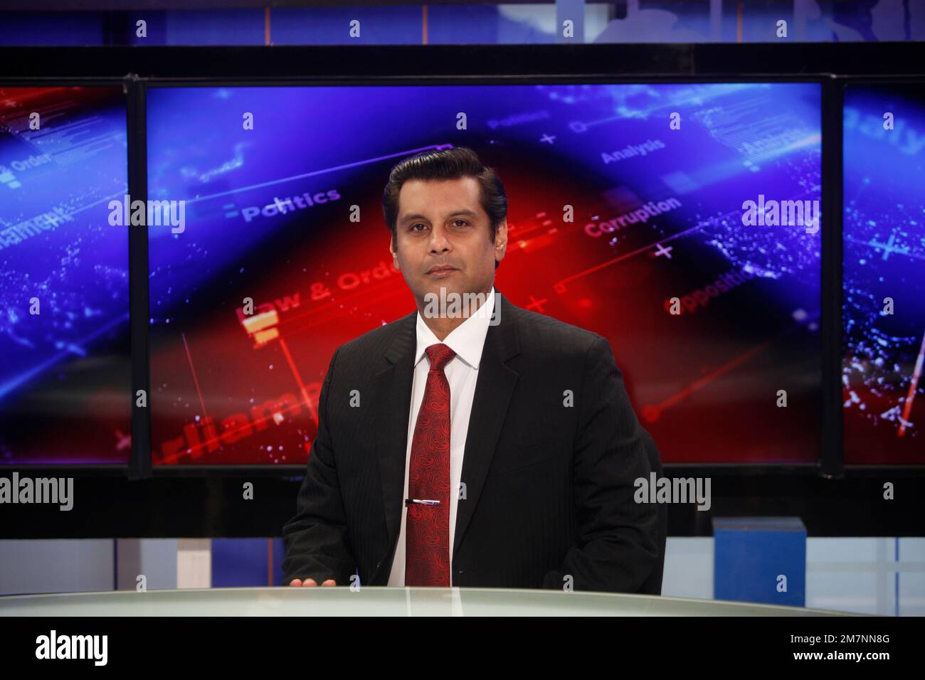 FILE - Senior Pakistani journalist Arshad Sharif poses for photograph ...