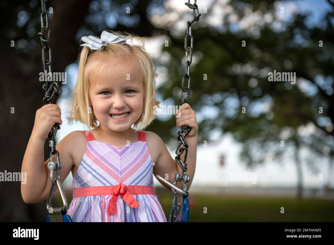 Finley Dixon, a visitor of the new all-inclusive Eagle Park Playground ...