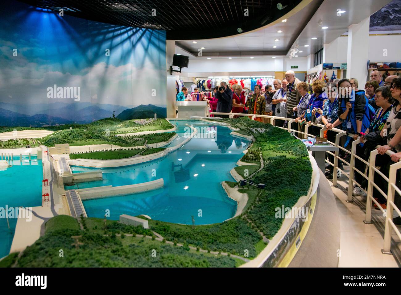 Scale Model, The Three Gorges Dam Project, Yangtze River, China Stock ...