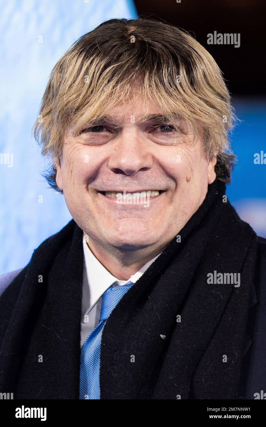 Composer Simon Franglen poses for photographers upon arrival at the ...