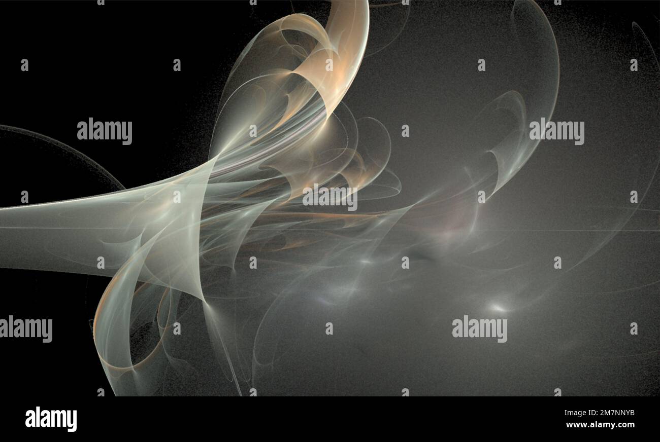 light transparent fantastic flower on a black background, wallpaper ...