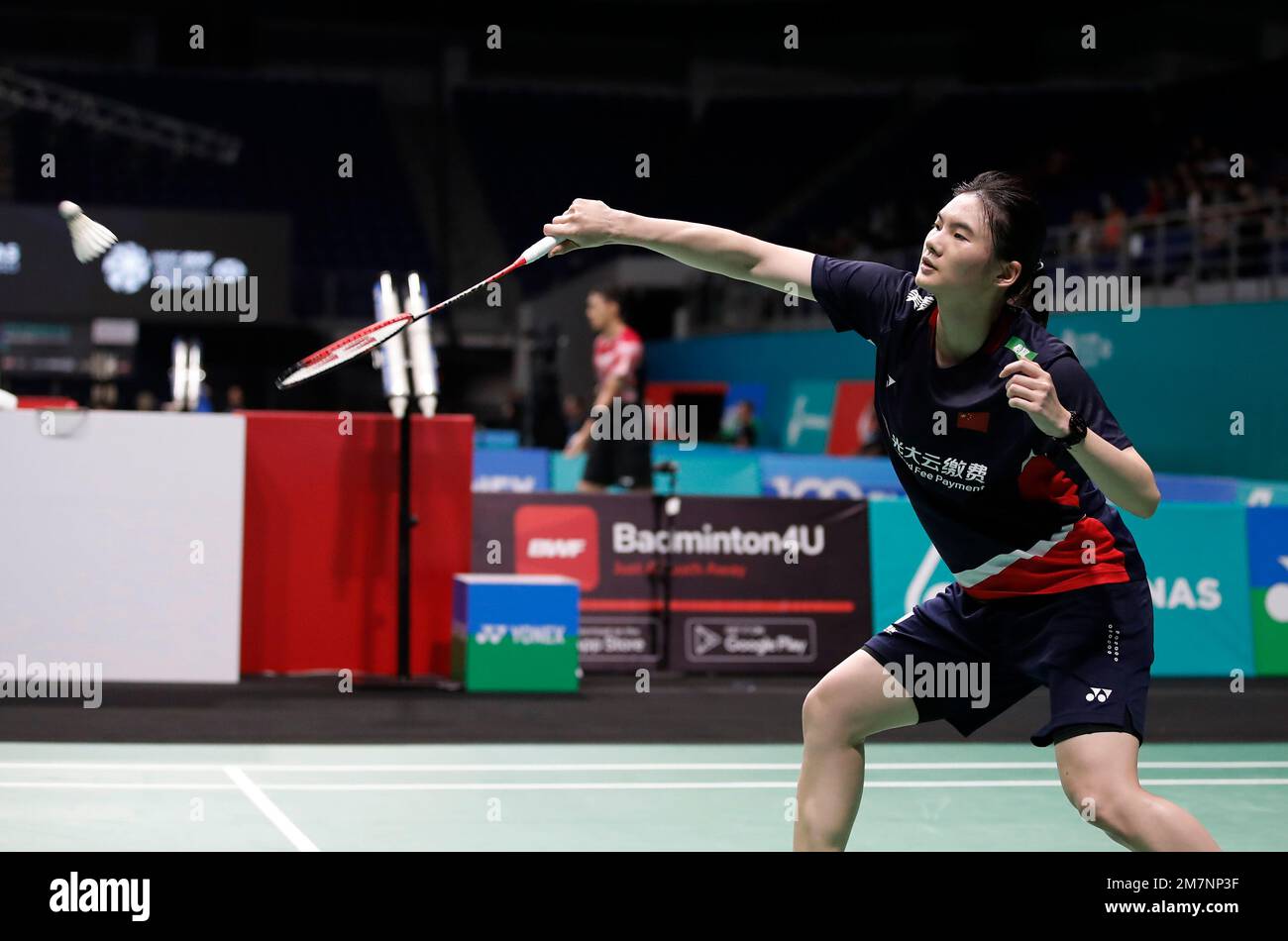 Kuala Lumpur, Malaysia. 10th Jan, 2023. Han Yue of China competes ...